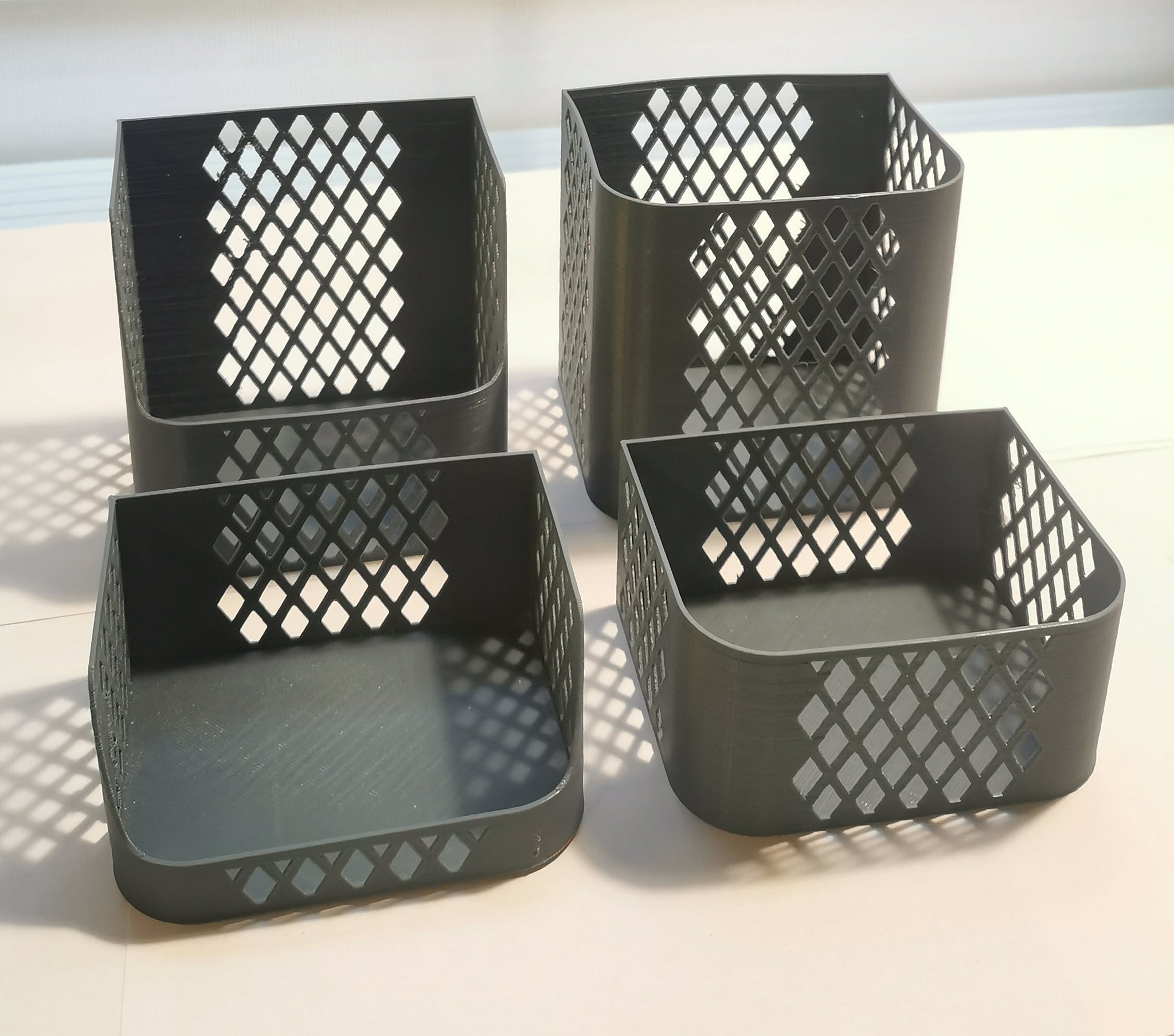 Mountable Compact Hatch Baskets with Adjustable Dividers - Set of 4 ...