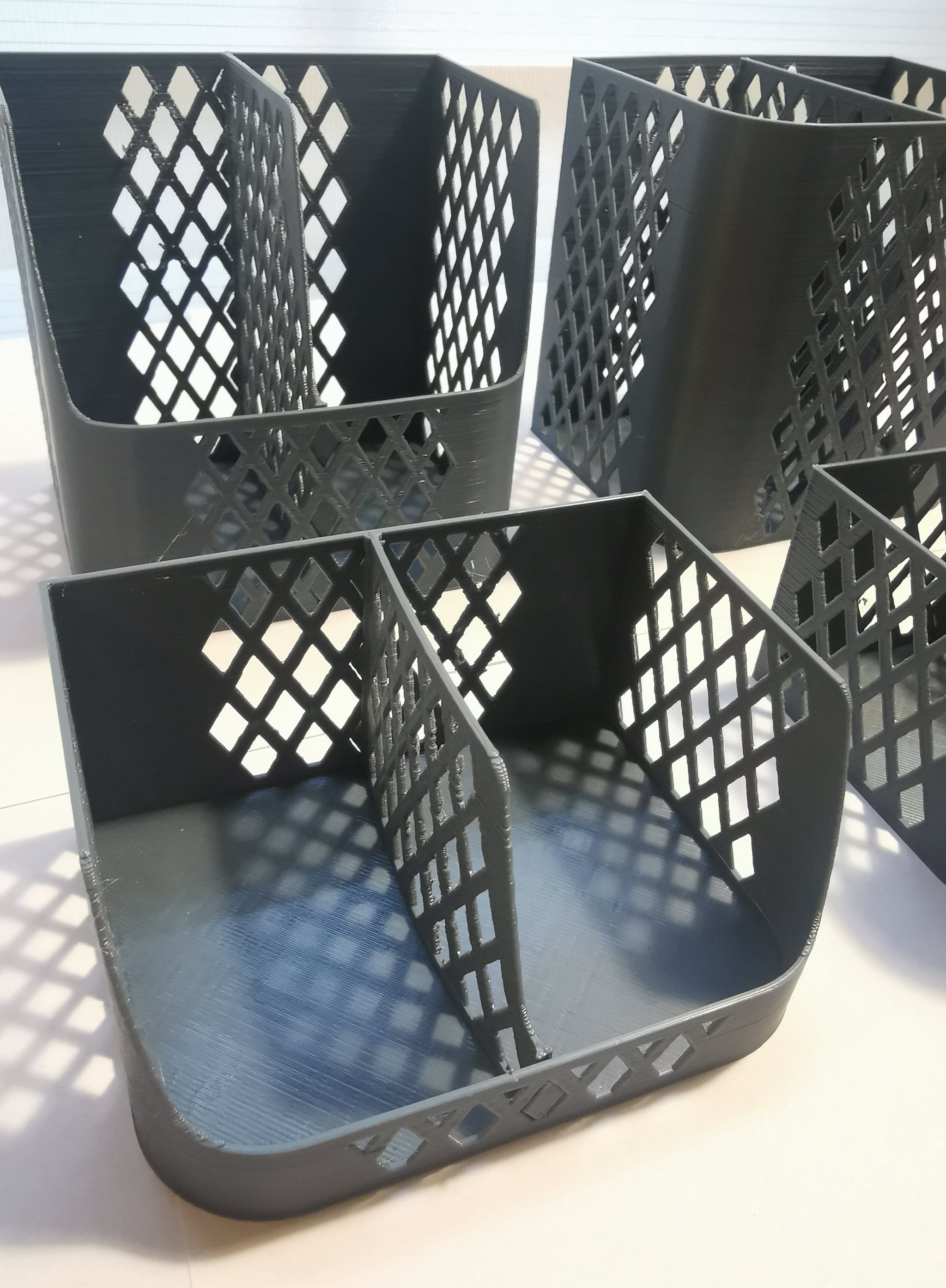 Mountable Compact Hatch Baskets with Adjustable Dividers - Set of 4 ...